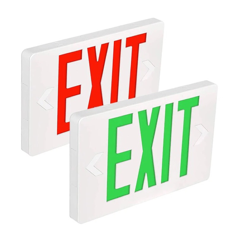 【COD&Ready】Rohstar Exit sign boardu rechargeable (red/ green) Arraw ...