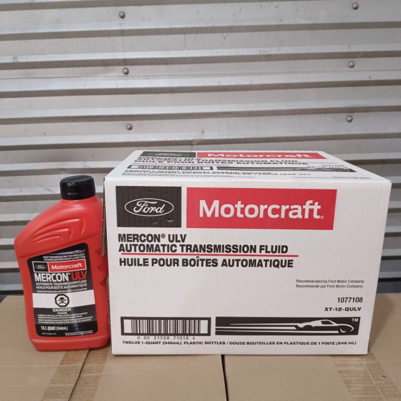 Ford Motorcraft Mercon ULV - 1 US Qt / 946mL - Automatic Transmission ...