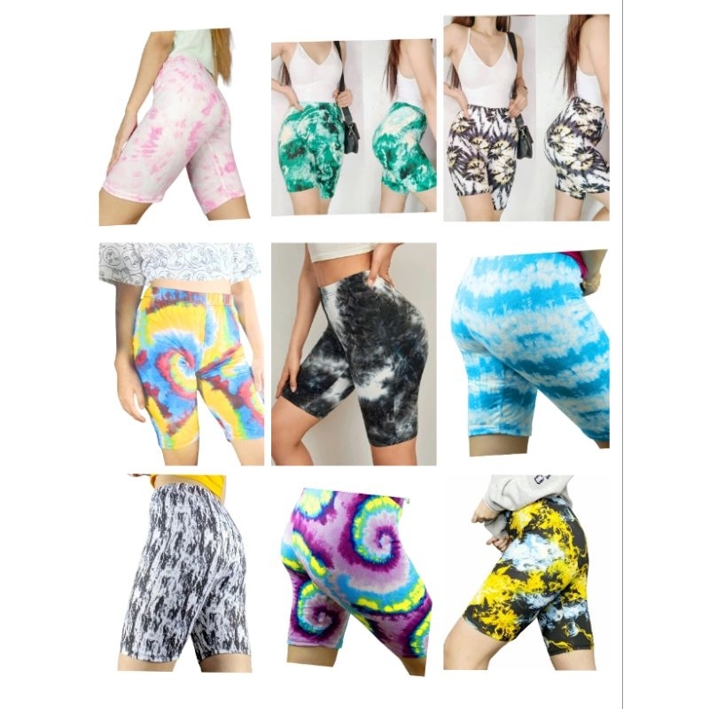 BIKER SPORT SHORT EVERYDAY USE RANDOM PRINTS WITH SIZE | Shopee Philippines
