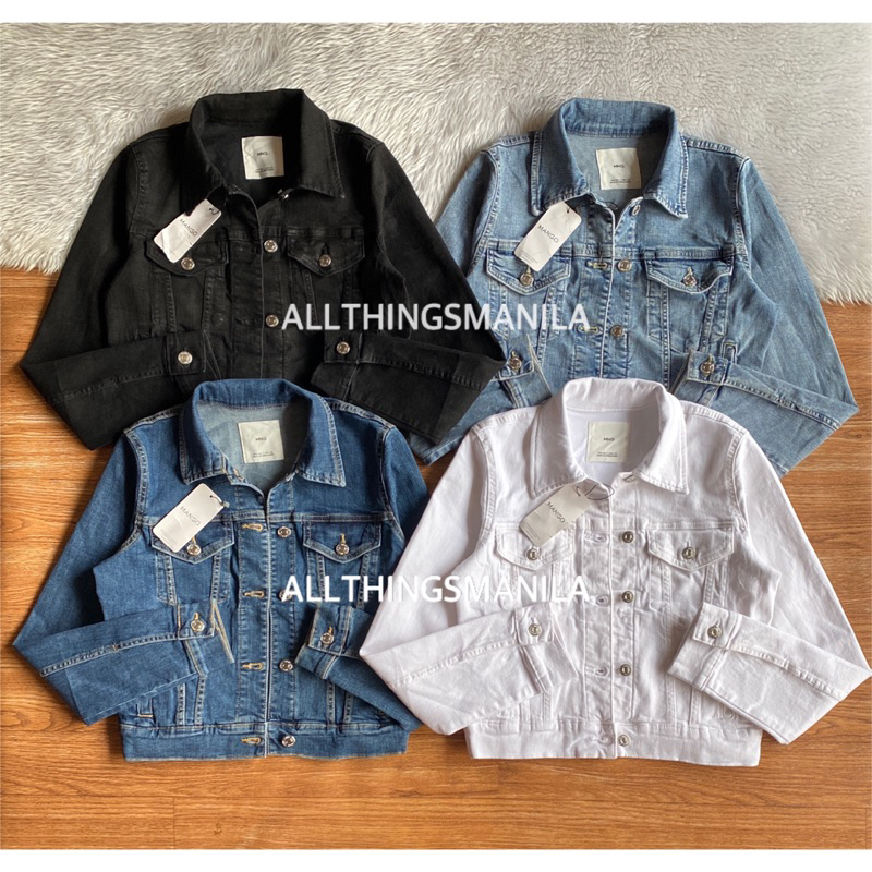 MNG Stretchable Denim Jacket | Shopee Philippines