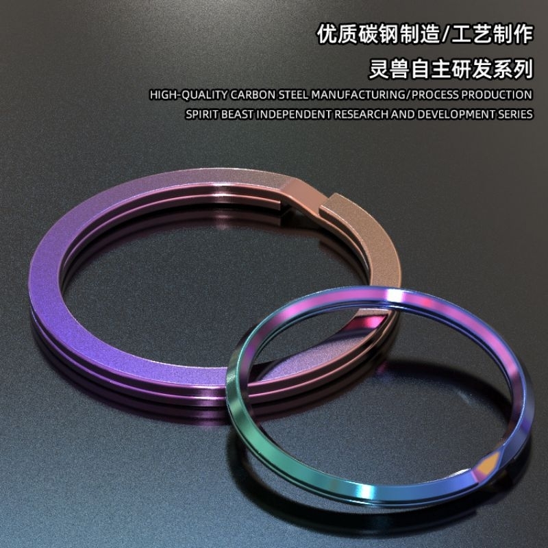Spirit Beast Keychain Ring Color plated Keyring Rustproof | Shopee ...