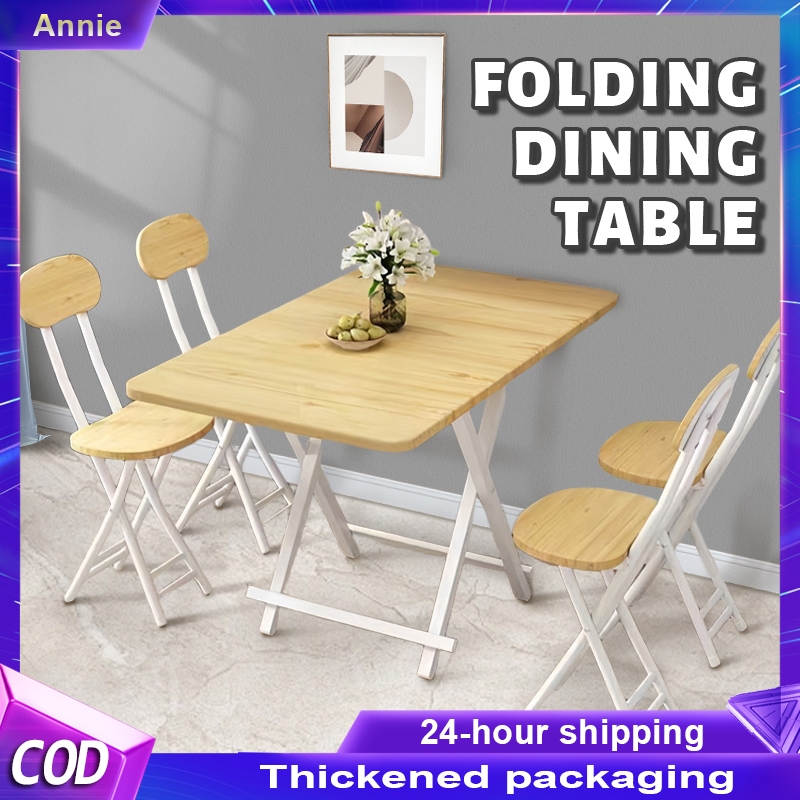 Foldable Table Folding Dining Table Dining Computer Study Desk Portable ...
