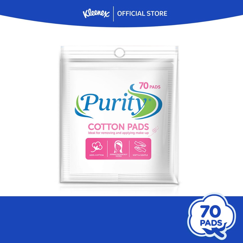 Purity Cotton Pads 70 pcs x 1 pack | Shopee Philippines