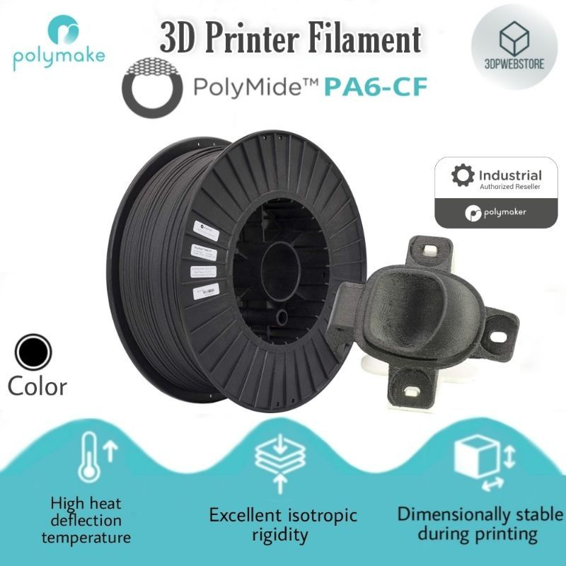 Polymaker Carbon Fiber Nylon (PA6, PA12)PA-CF Filament (1.75mm&2.85mm) Strong CarbonFiber ...