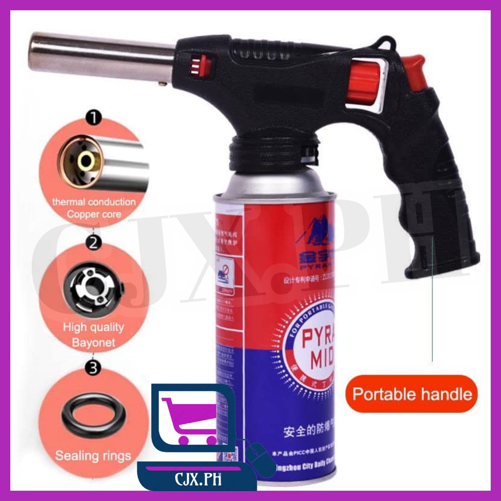 CJX.PH 1pc Blow Torch Gun 2023 Model Heating BBQ Flame Butane Torch ...