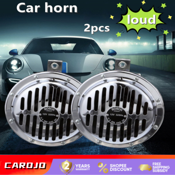 【24H Ship】Car Disc Pot Horn 12V 430Hz Super Loud High Horn With 12V ...