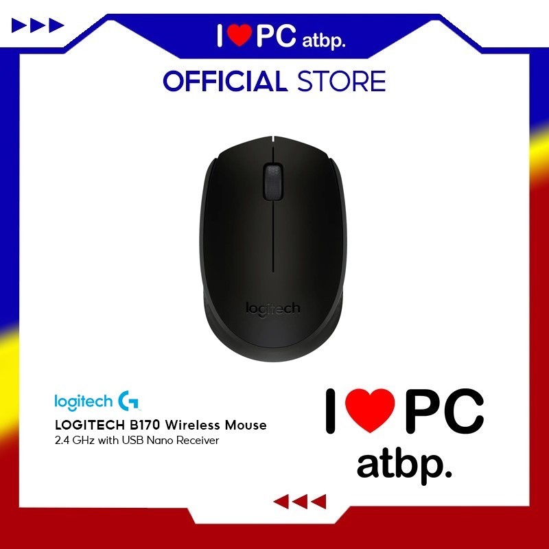 Logitech B170 Wireless Mouse 2.4 GHz with USB Nano Receiver | Shopee ...