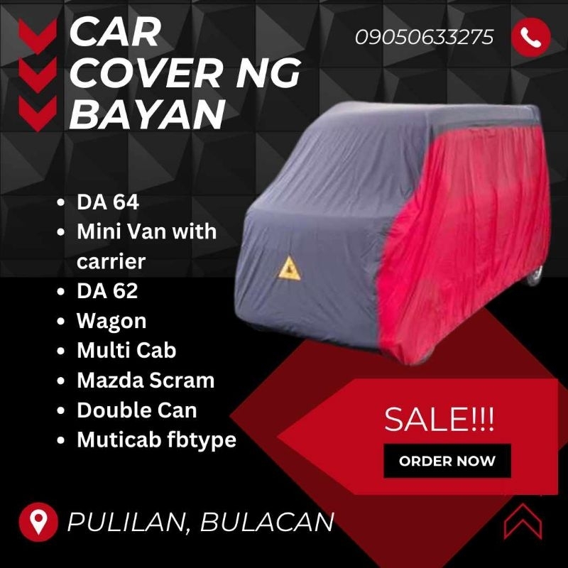 COVER FOR: MINIVAN, DOUBLECAB,MAZDA SCRUM,MULTICAB, WAGON,DA64,DA62 ...