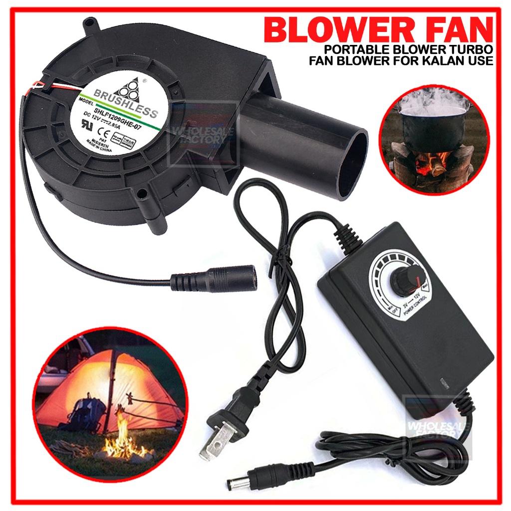 Blower Kalan Fan 12V Blower bbq Household AC Powered Fan with Variable ...
