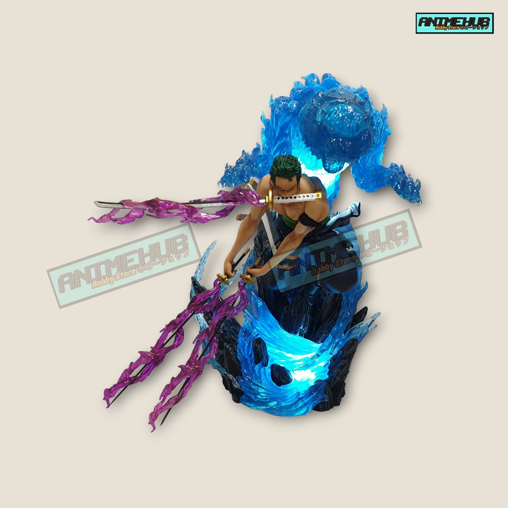 One Piece Roronoa Zoro Ultra Tiger Hunt Statue w/LED GK BPS Knock Off ...