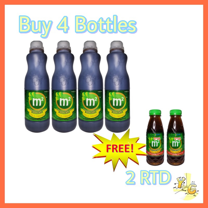 PROMO !!! M2 Malunggay Tea Drink BUNDLE of 4L with FREE 2 RTD | Shopee ...