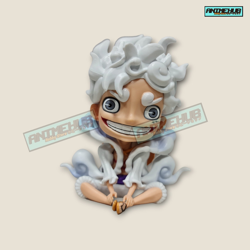 GK Knock Off One Piece Luffy Gear 5 Chibi White | Shopee Philippines
