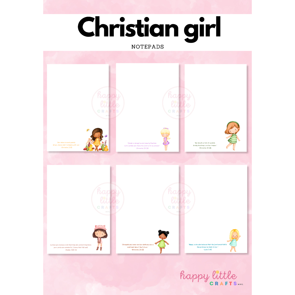 Christian Girl Notepads (A5 Size) | Shopee Philippines
