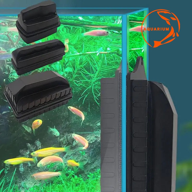 Magnetic Fish Tank Cleaner Aquarium Tank Brushes Floating Clean Glass ...