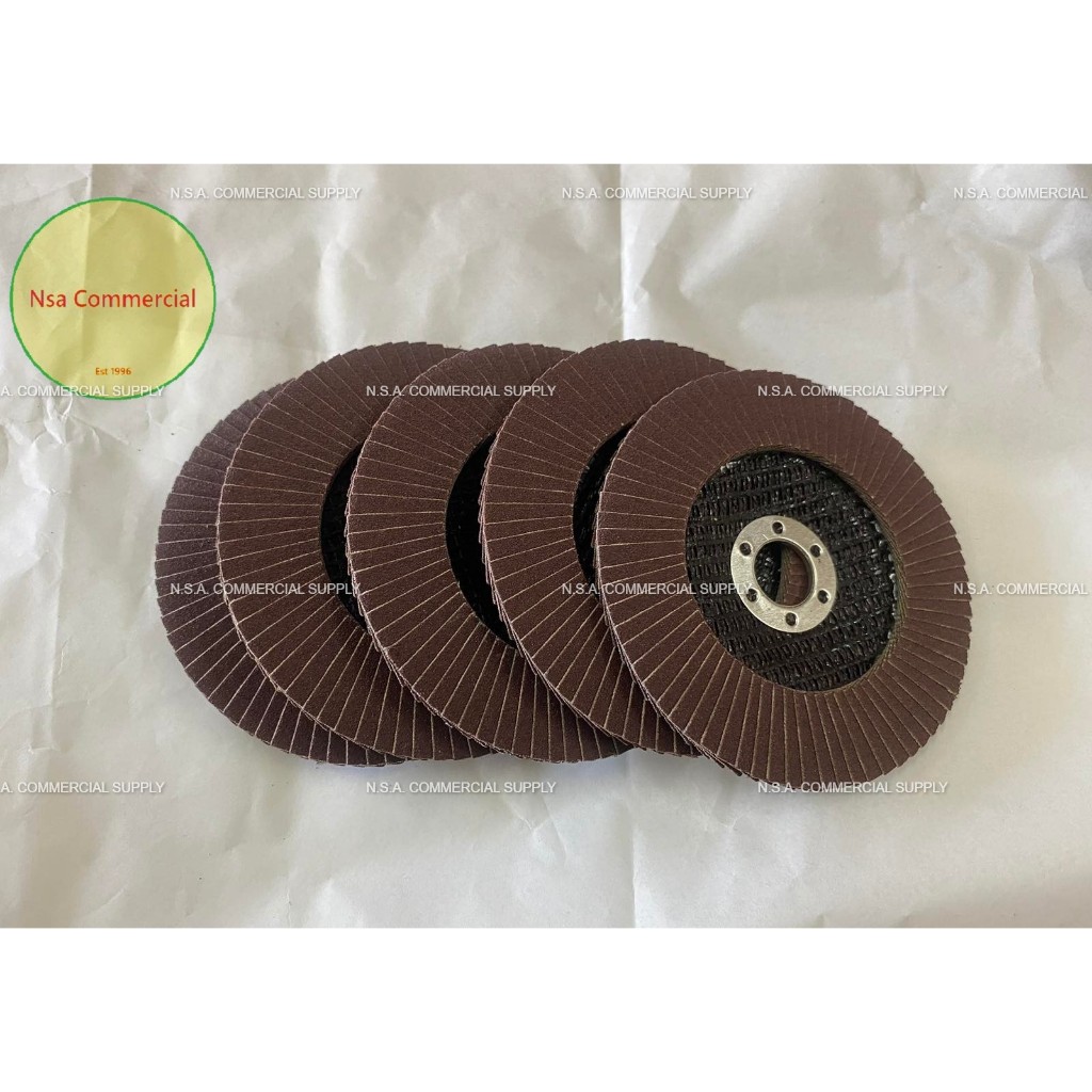 FLAP DISC / LIHA 4inch ABRASIVE THICK/THIN GRIT #80 #320 1SET (5PCS ...