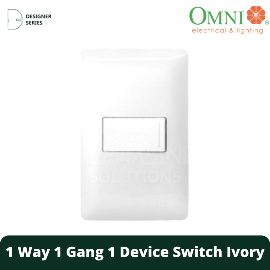 Omni Designer Series 1 Way and 3 Way Ivory Switches 16A | Shopee ...