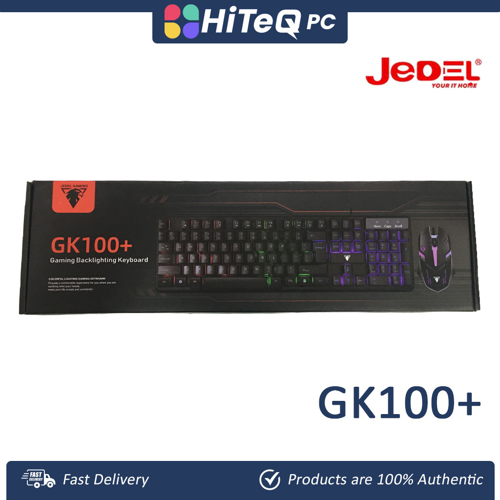 HiteqPC | JEDEL GK100+ USB GAMING KEYBOARD+MOUSE COMBO W/ BACKLIGHT ...