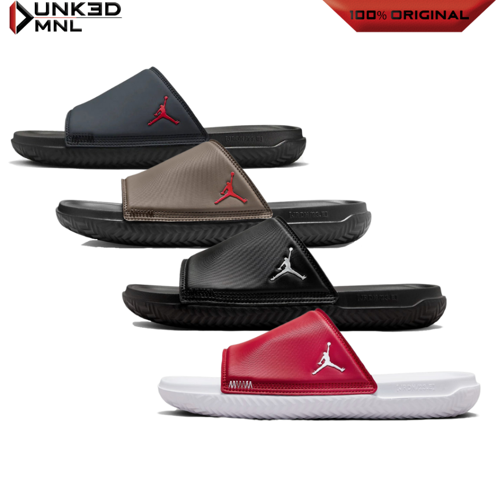 100% Original Jordan Play Men's Slides"Anthracite/Palomino/Black ...