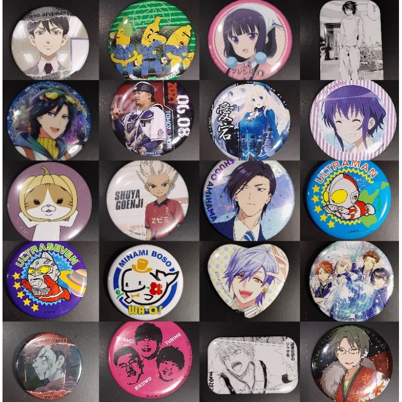 Japan Tinplate button pin Badges Anime | Shopee Philippines