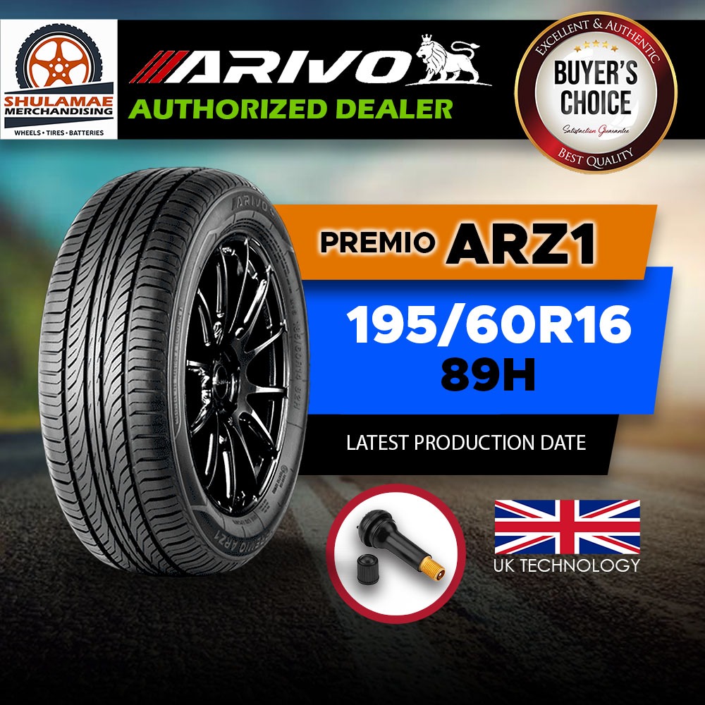 ARIVO 195/60 R16 89H - PREMIO ARZ1 (China made, with free tire valve) | Shopee Philippines
