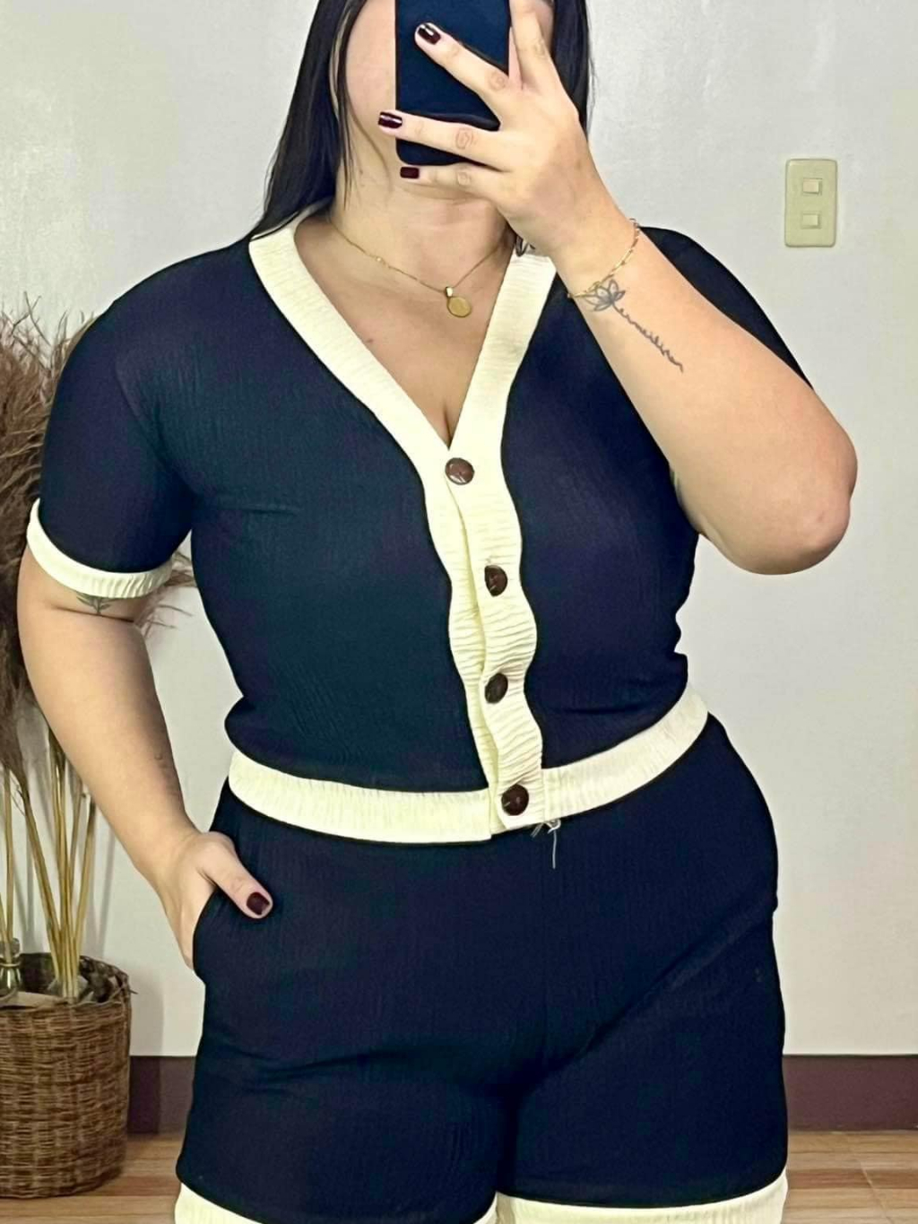 PLUS SIZE LIZZIE TERNO CASUAL COORDS CJ FASHION | Shopee Philippines
