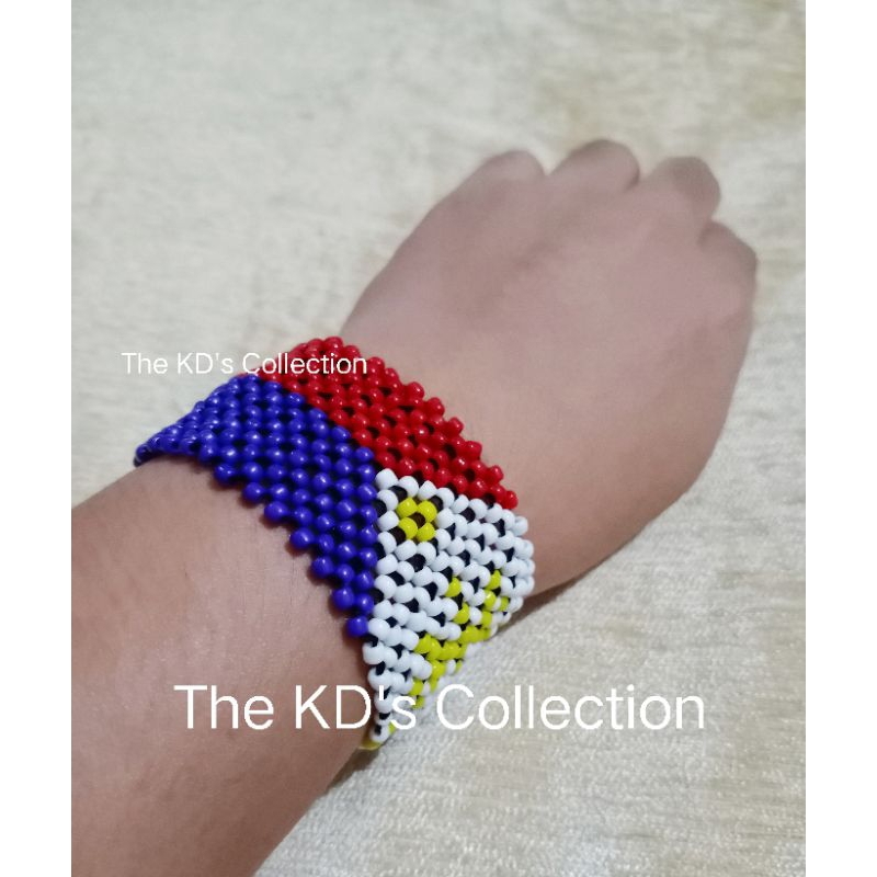 Philippine Flag Inspired Beaded Bracelet | Shopee Philippines