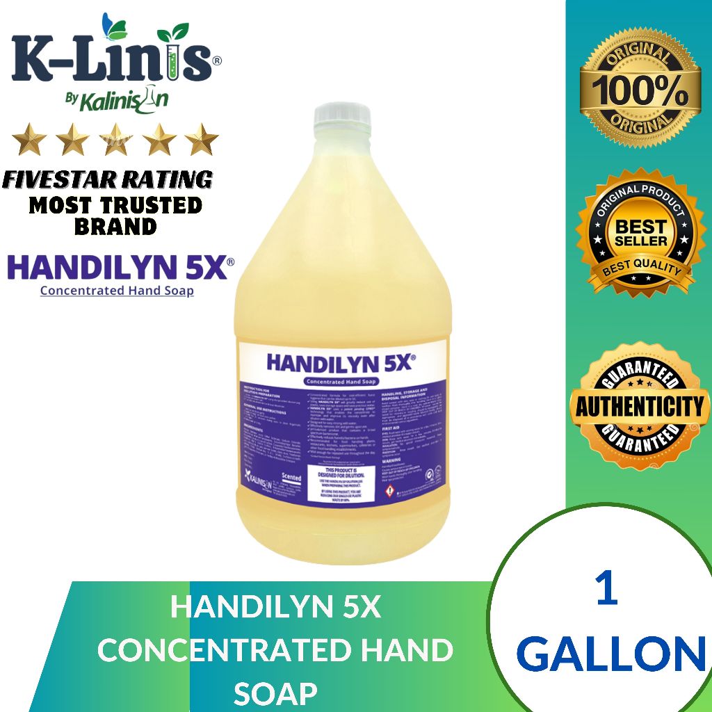 Original Kalinisan Handilyn 5x Concentrated Hand Soap 1 Gallon | Shopee ...