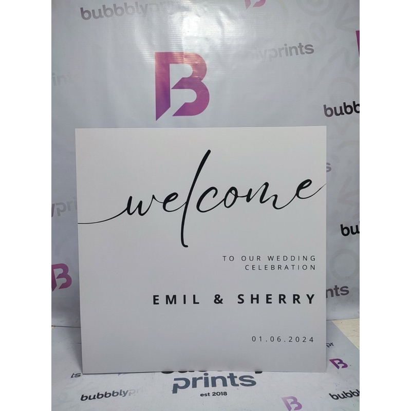 Personalized Event Welcome Board | Wedding Birthday Signage | Sintra ...