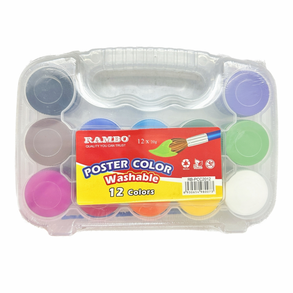Rambo Poster Color Washable 12 Colors School Office | Shopee Philippines