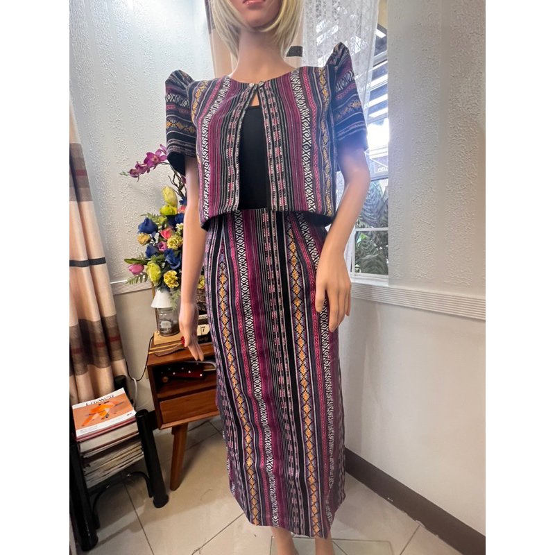 Modern Filipiniana 3-in-1 look Ethnic inspired chaleco Mestiza Sleeve ...