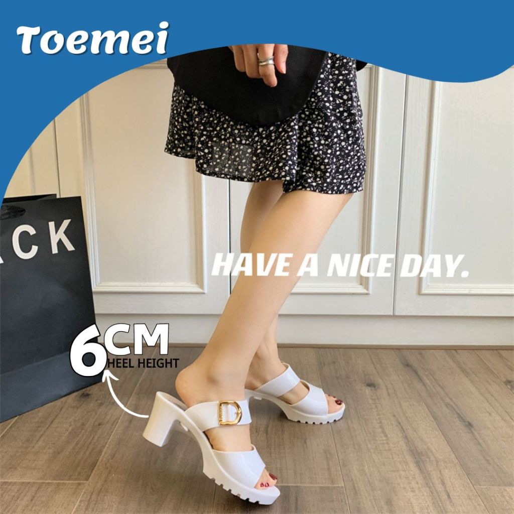 Toemei (+1 size bigger if malapad/mataba paa) Elegant 6CM Jelly Rubber ...