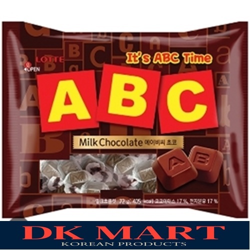ABC CHOCOLATE 72G DK MART KOREA SHOP | Shopee Philippines
