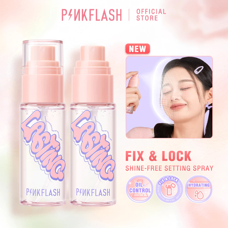 PINKFLASH Fix and Lock Fast Film Forming Setting Spray | Shopee Philippines