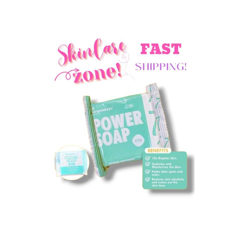 Sevendays POWER SOAP x10 by HER SKIN [extreme whitening scar fader ...