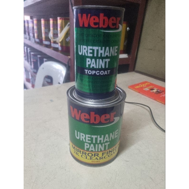 Weber Mirror Finish Topcoat Clear 2k (WU-002) w/ Catalyst 1 Liter | Shopee Philippines