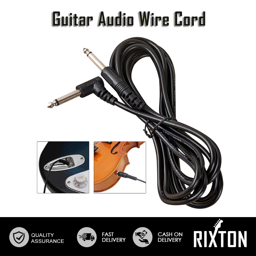 RIXTON Electric Guitar Audio Cable Wire Cord Noise Reduction Jack ...