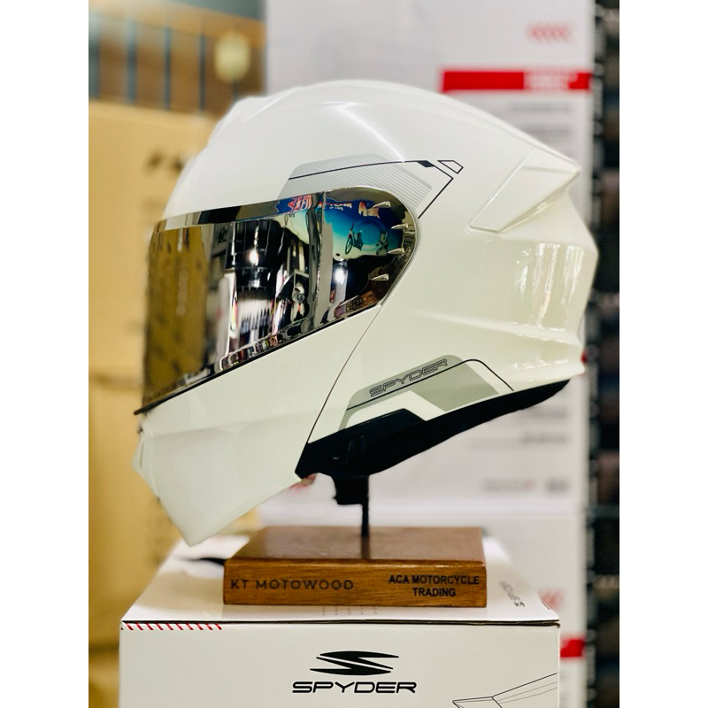 SPYDER FORCE V2 Modular Helmet with Dual Visor (Free Clear Visor ...