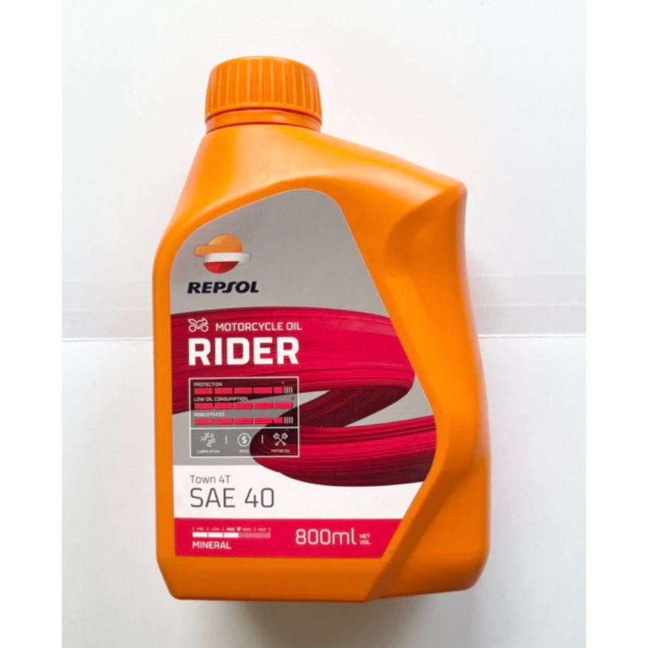 REPSOL RIDER TOWN 4T SAE 40 800ML | Shopee Philippines