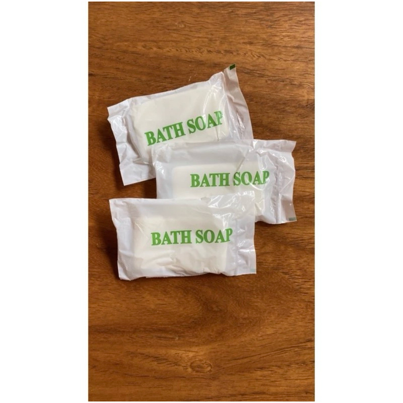 White Rectangular Bath Soap in Generic White Plastic Wrapper (100pcs ...