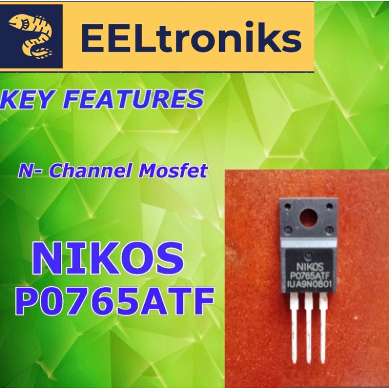 TRANSISTOR NIKOS P0765ATF N-CHANNEL MOSFET ORIGINAL | Shopee Philippines