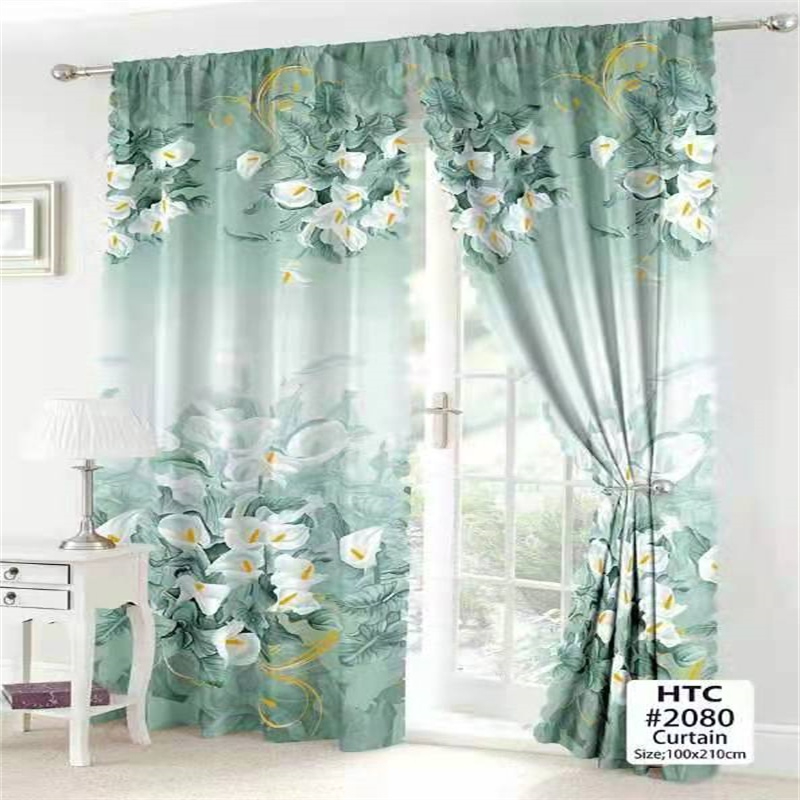 98K New Design 100x210CM Curtain For Window Kurtina Door Curtain Lace ...