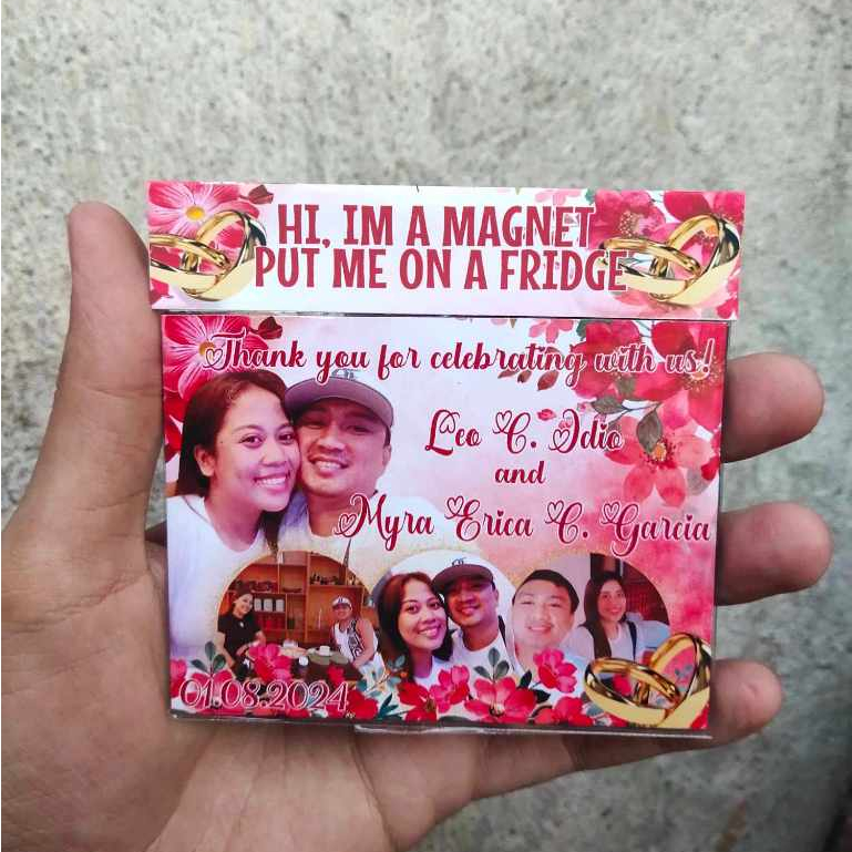 RED REF MAGNET WEDDING SOUVENIR | Shopee Philippines