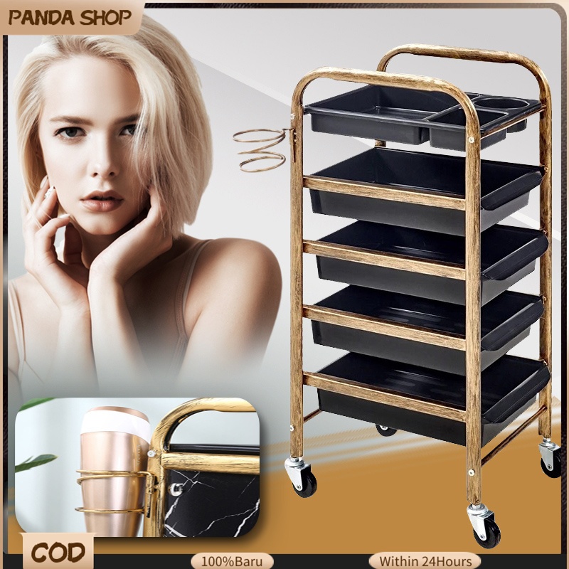 Barber Shop Trolley 5 Layers Salon Trolley Hair Cut Salon Tools Storage ...