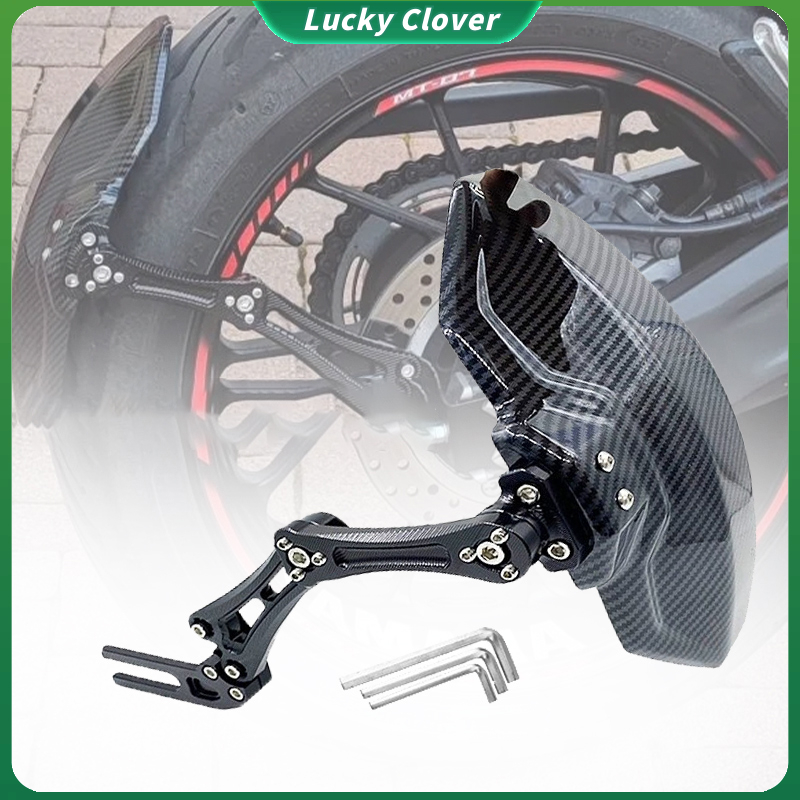 Motorcycle Mudguard Carbon Fiber Rear Fender Extender Mudflap Mud ...