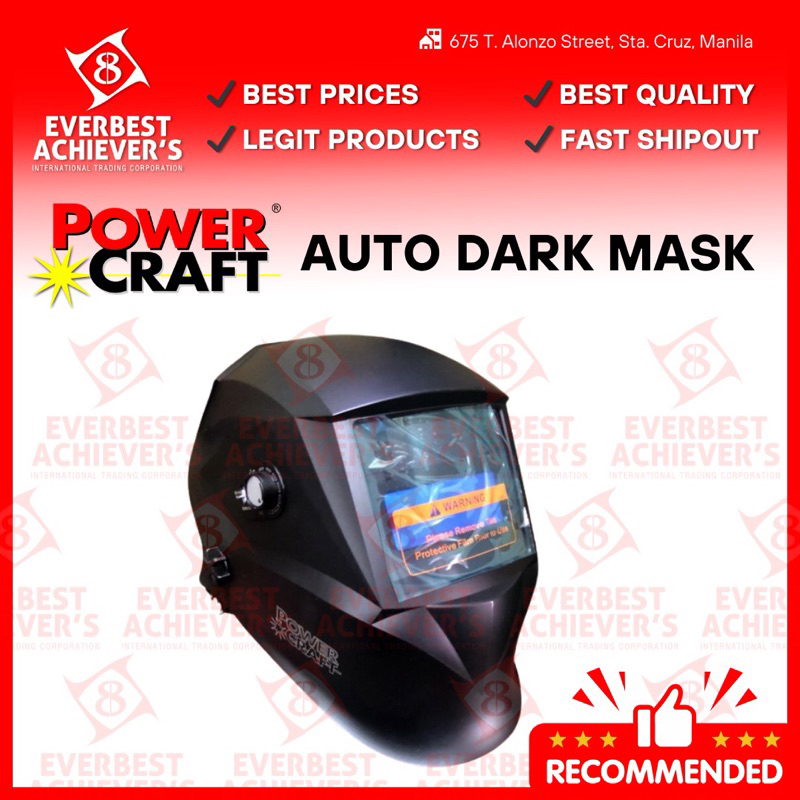Powercraft Auto Dark Mask | Shopee Philippines