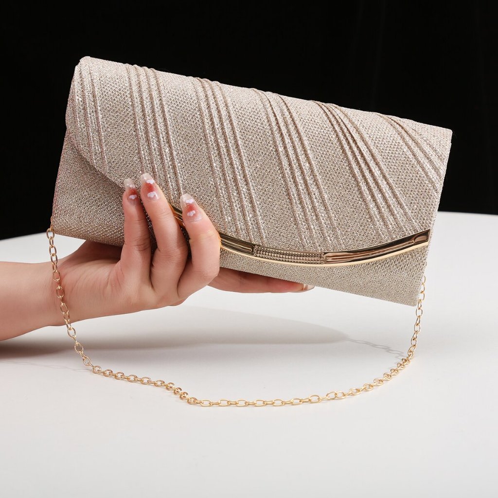 MJ&AJ Women Leather Beads Wedding Bridal Evening Party Lady Clutch ...