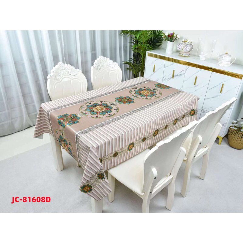 Mantel/Tablecloth Pvc Waterproof Antifouling Cover Outdoor Dining Table ...