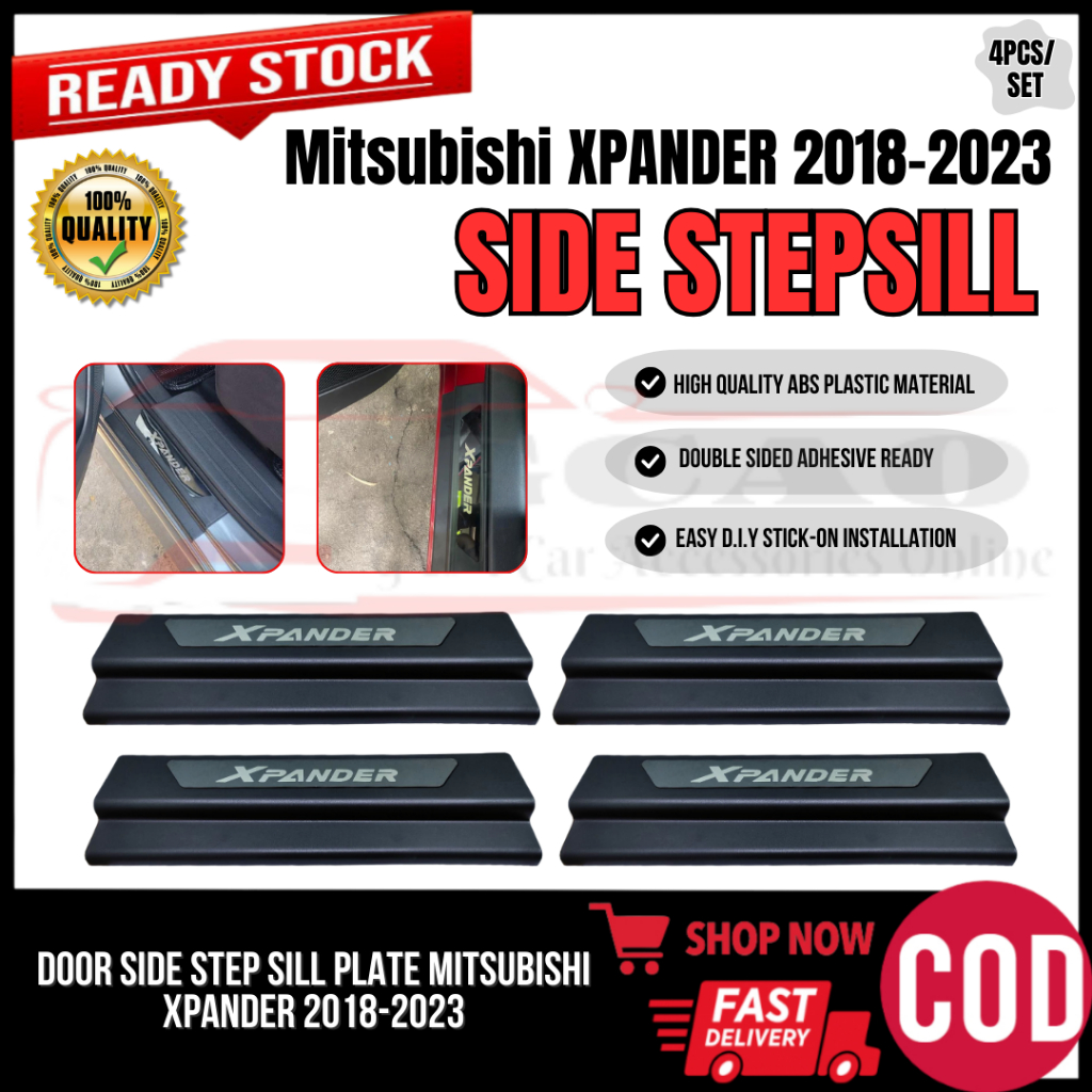 GCAO DOOR SIDE STEP SILL PLATE MITSUBISHI XPANDER 2018-2023 (10840 ...