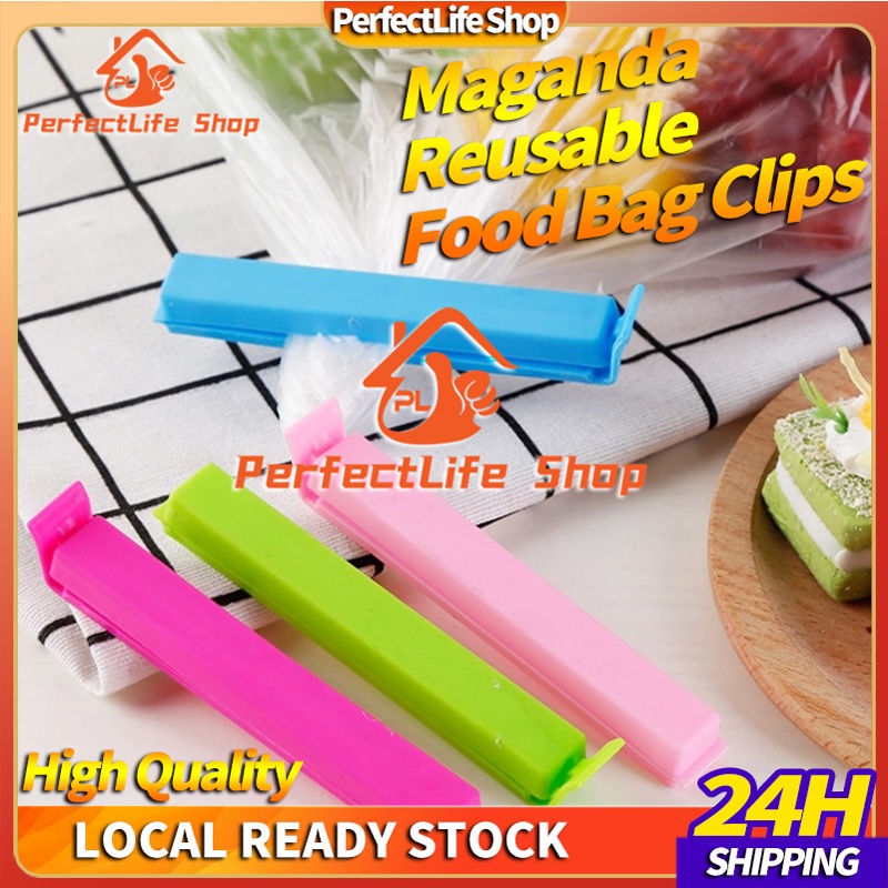 PL COD Reusable Bag Clips Food Bag Seal Clip Clamp Milk Powder Plastic ...