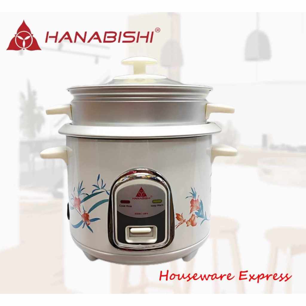 Hanabishi HHRC10FS Rice Cooker 1.0 Liter w/ Steamer HHRC-10FS ...